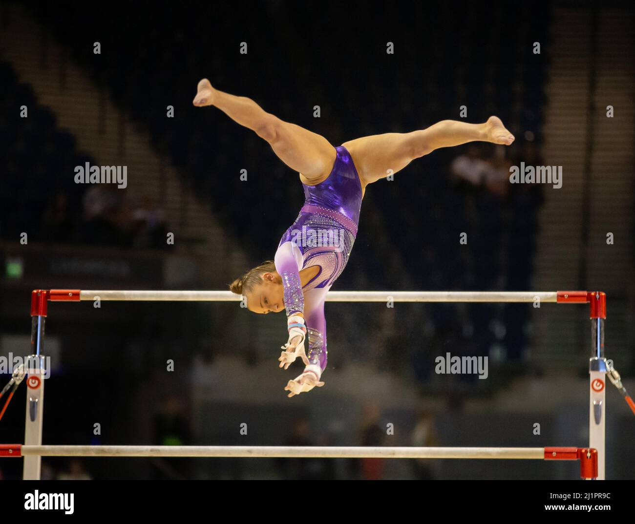 Gymnastics low bar hi-res stock photography and images - Alamy