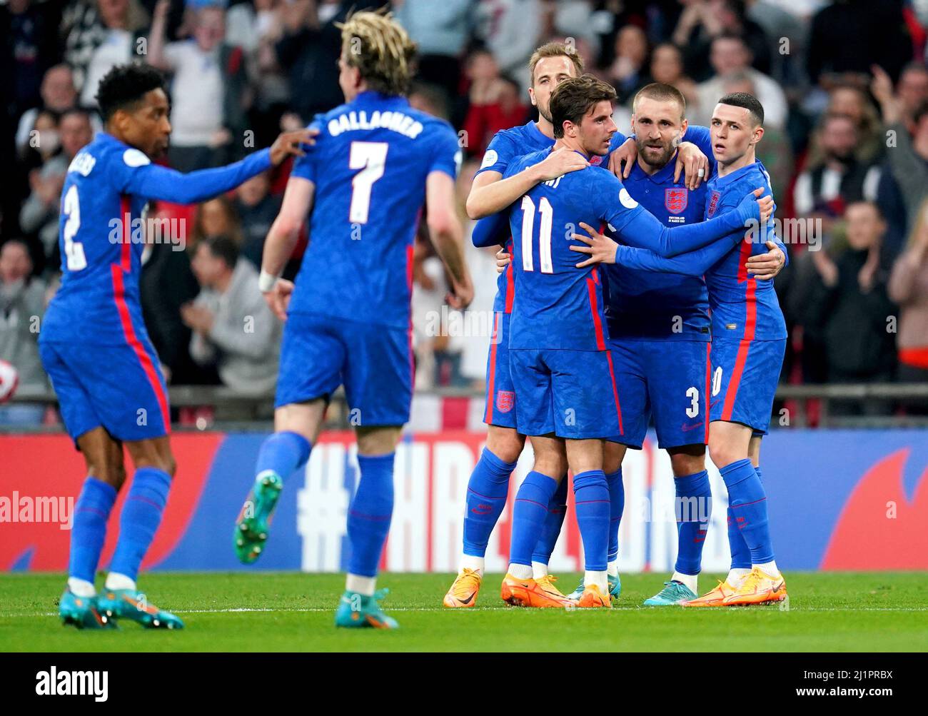 Englands luke shaw during the international friendly at wembley stadium ...