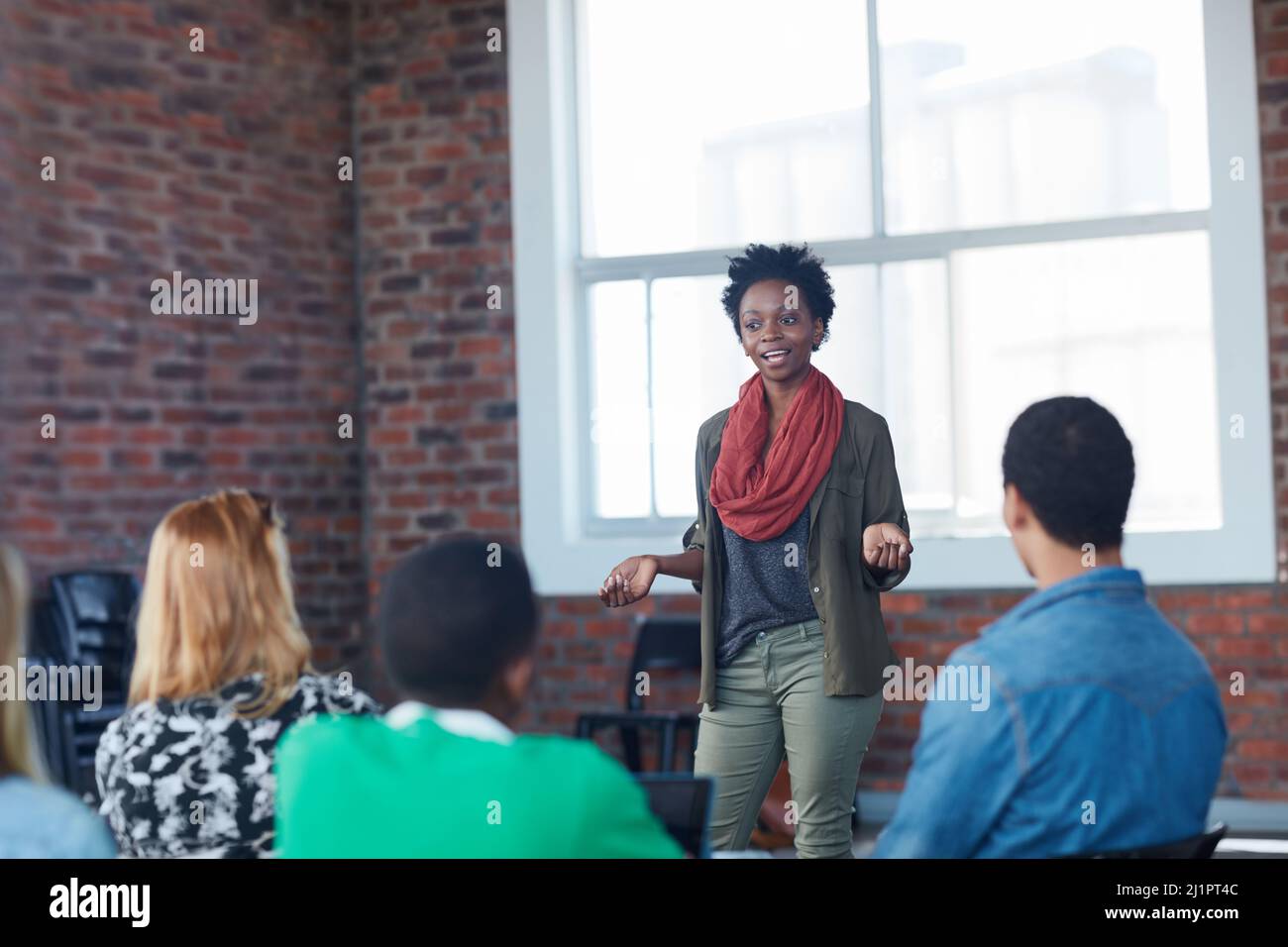 African man addressing people hi-res stock photography and images - Alamy