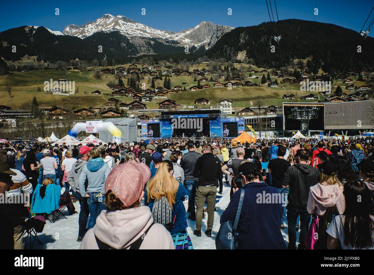 Grindelwald, Switzerland. March 26th, 2022. The Swiss pop singer ...