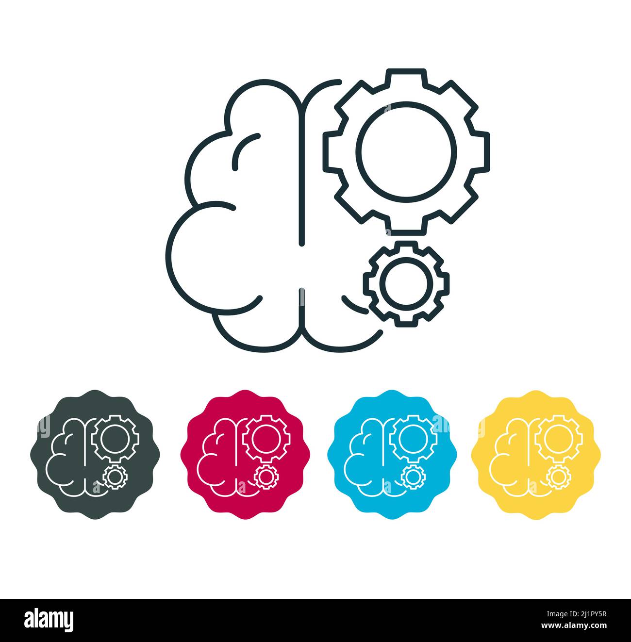 Human brain composition Stock Vector Images - Alamy