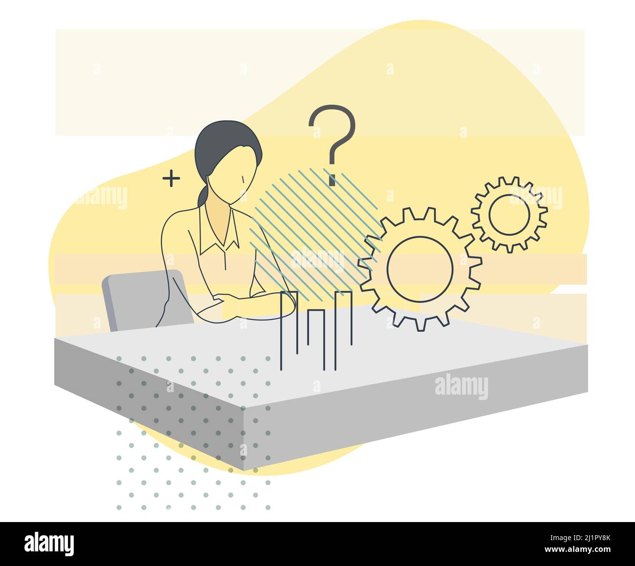 Job interview question mark Cut Out Stock Images & Pictures - Alamy