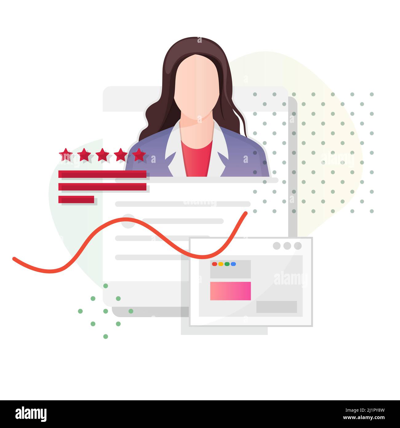 User Persona - Interview Candidate - Illustration as EPS 10 File Stock ...