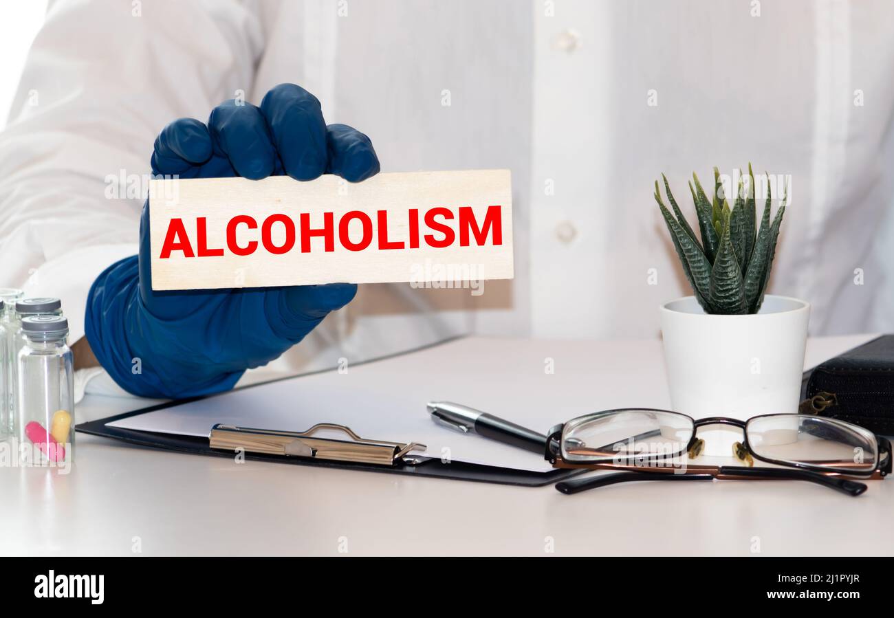 alcoholism word in a dictionary. alcoholism concept, definition Stock ...