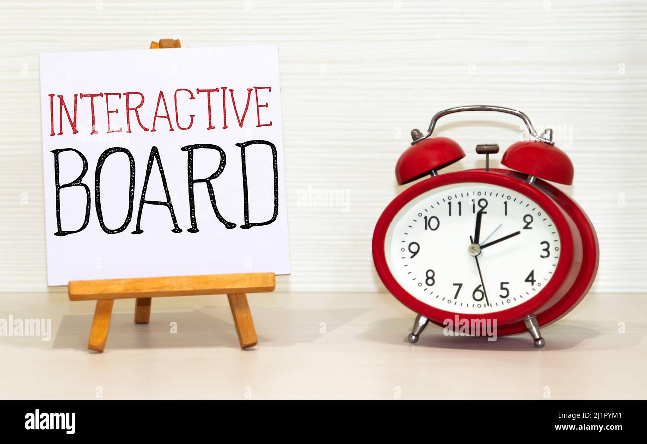 Word writing text Interactive Board. Business concept for standalone ...