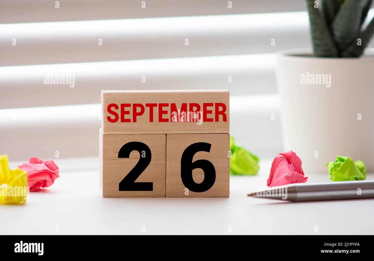 September 26 date hi-res stock photography and images - Alamy