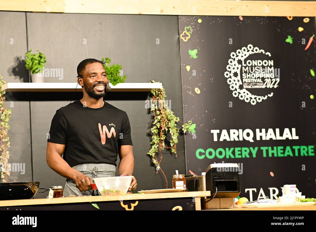 Excel London, London, UK. 27 March 2022. Cally Munchy at Tariq Halal ...