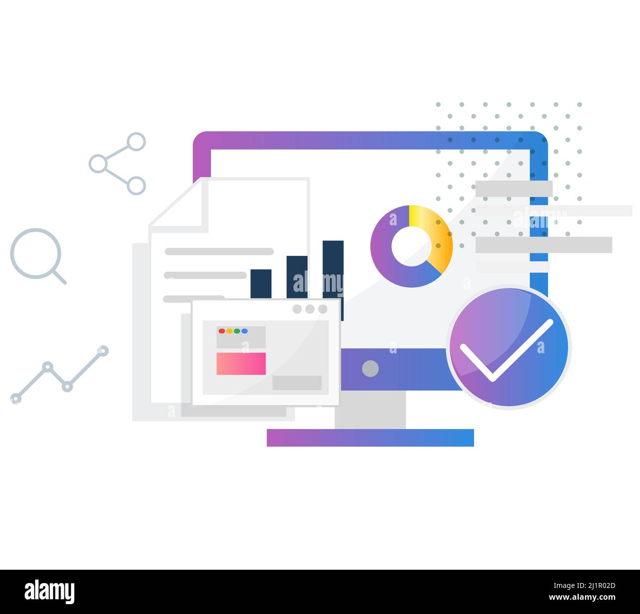 Reporting machine Stock Vector Images - Alamy