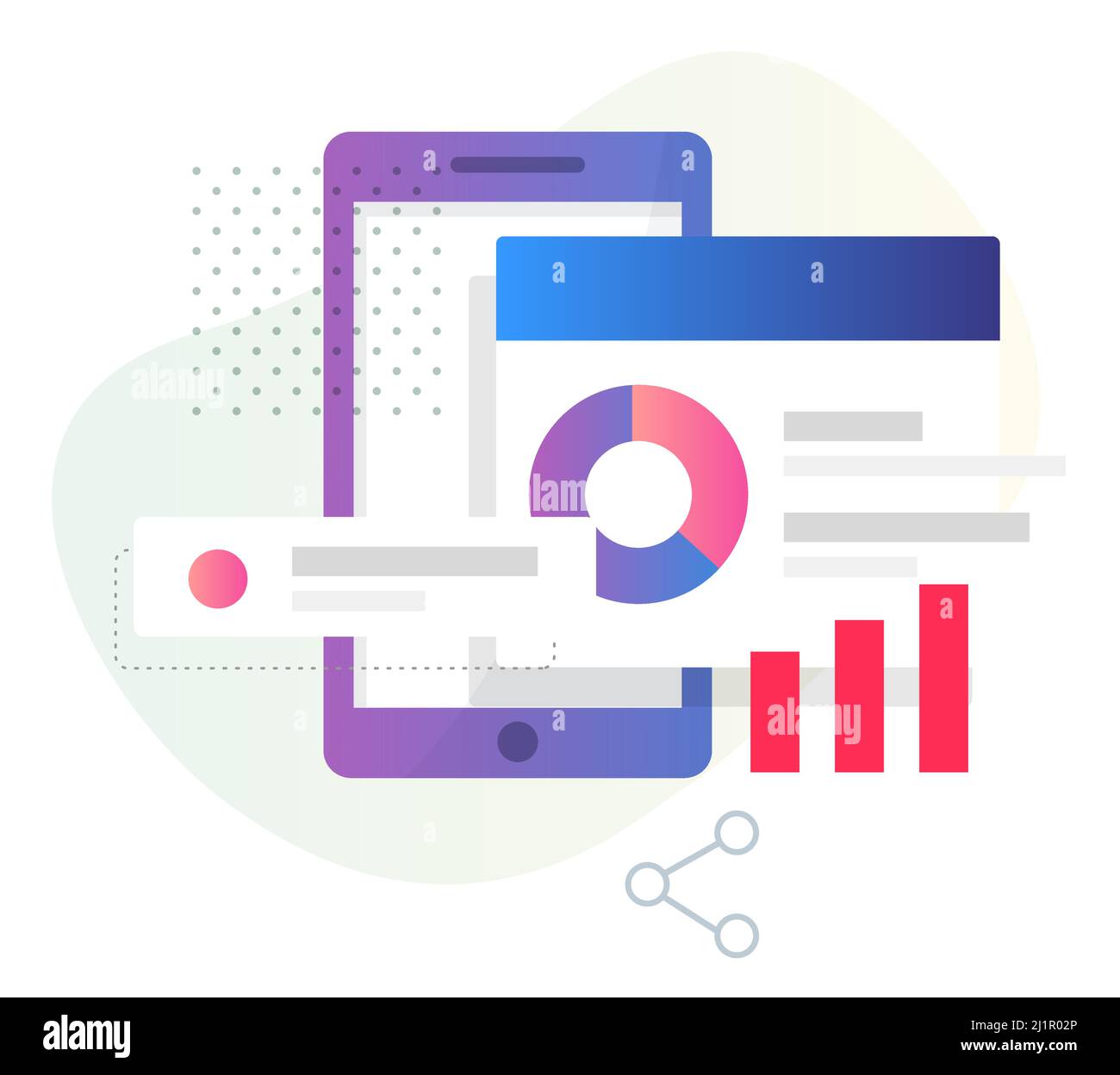 Data Analytics and Information Reporting - Icon as EPS 10 File Stock ...