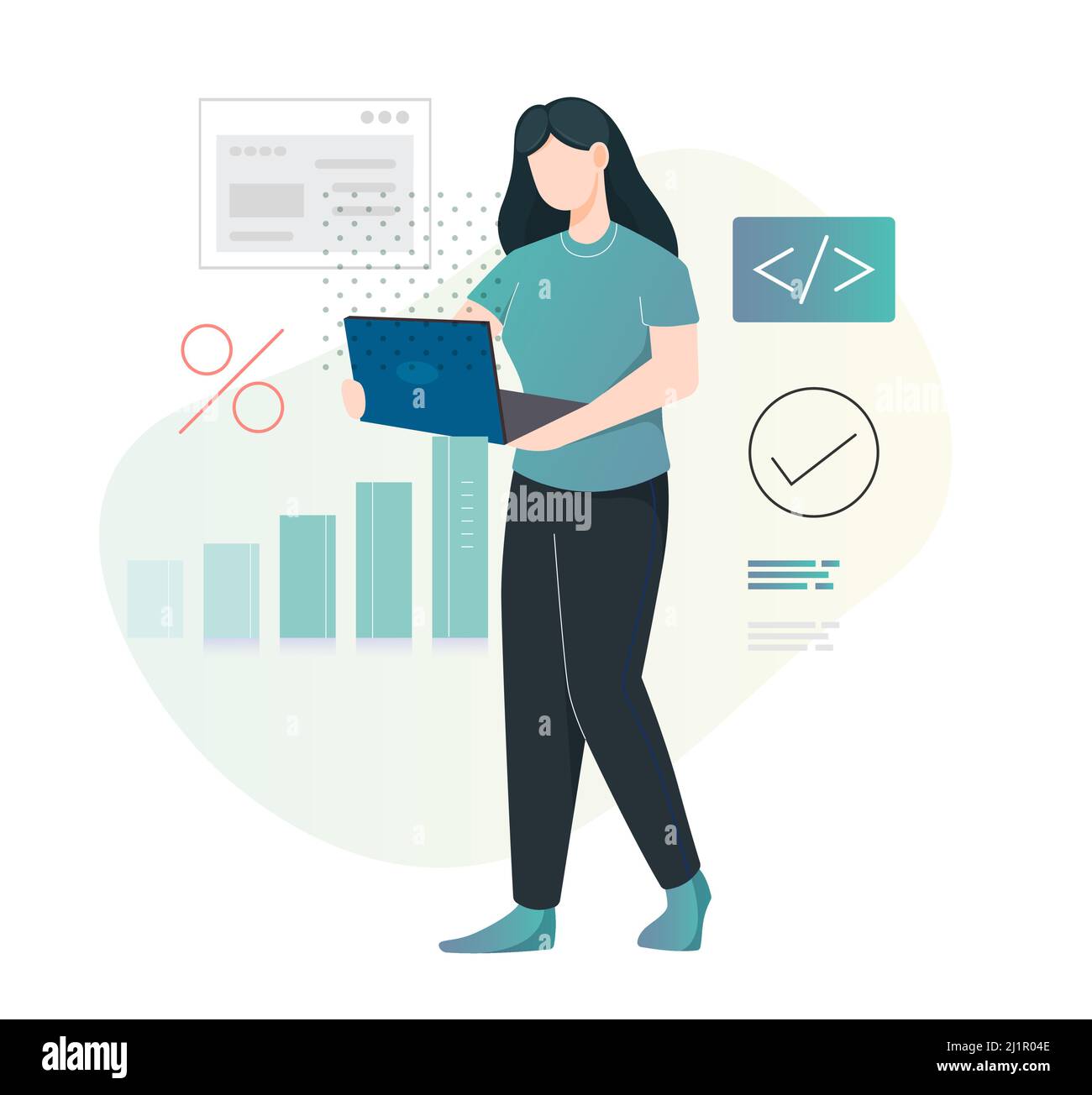 Software Development Process - Illustration as EPS 10 File Stock Vector ...