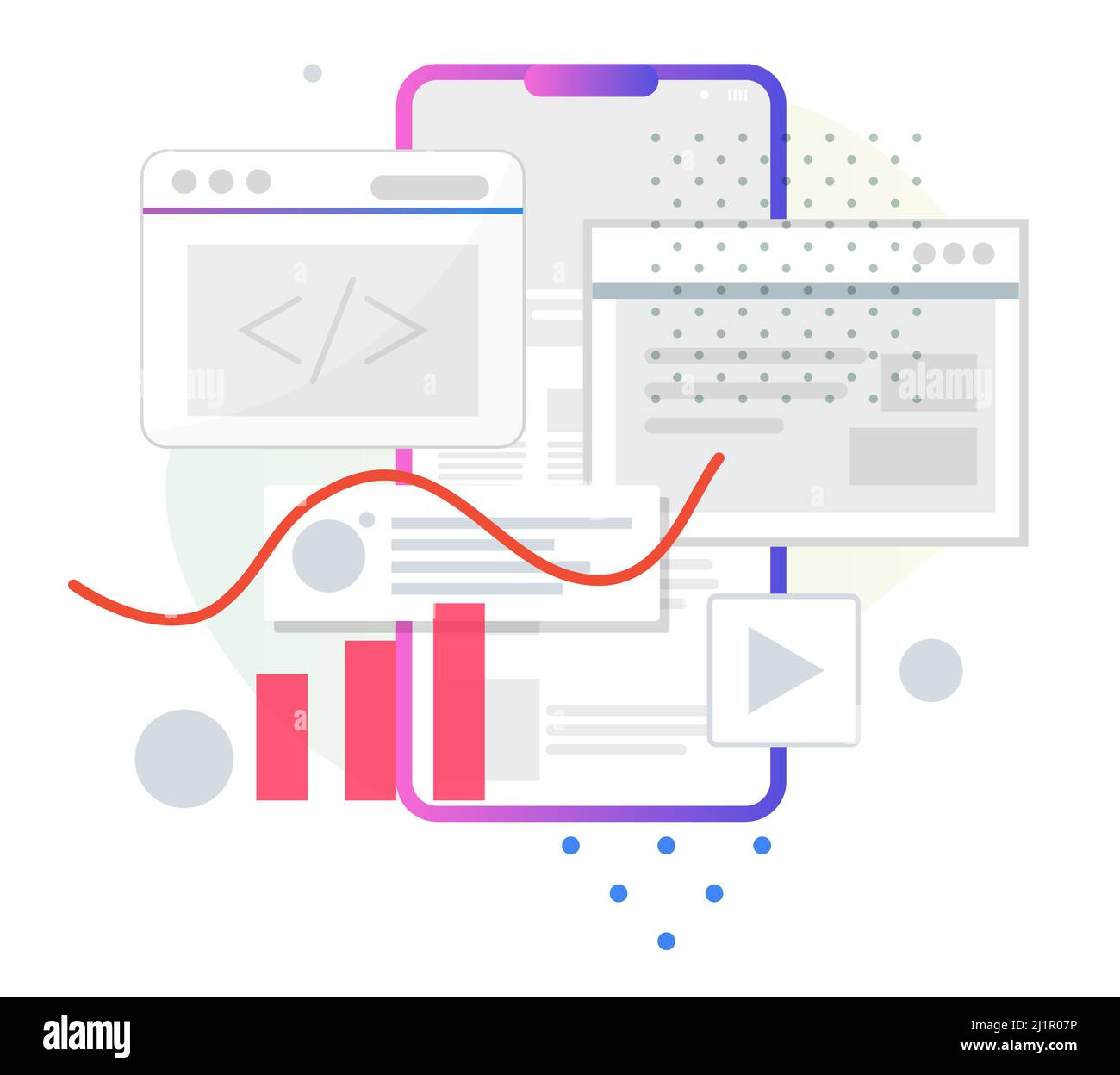 Automated content Stock Vector Images - Alamy