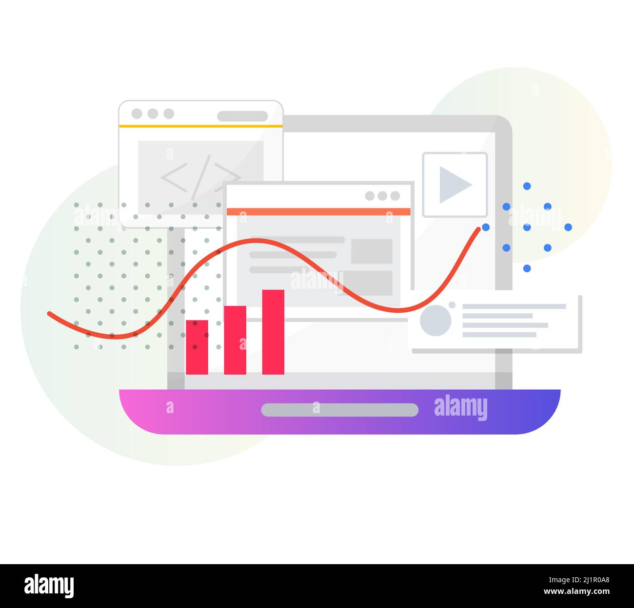 Development icon monitor gear Cut Out Stock Images & Pictures - Alamy