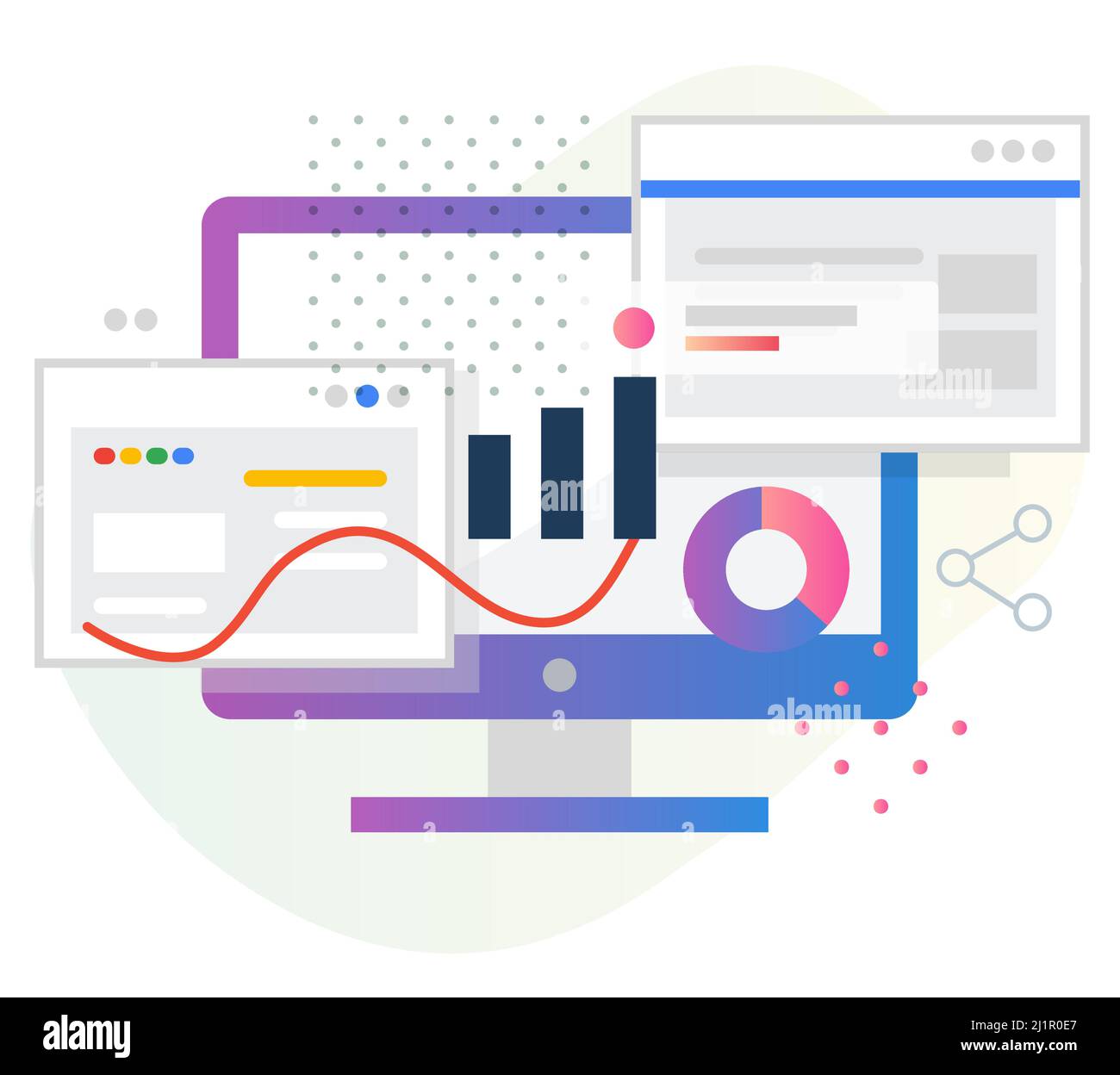Data Analytics and Information Reporting - Icon as EPS 10 File Stock ...