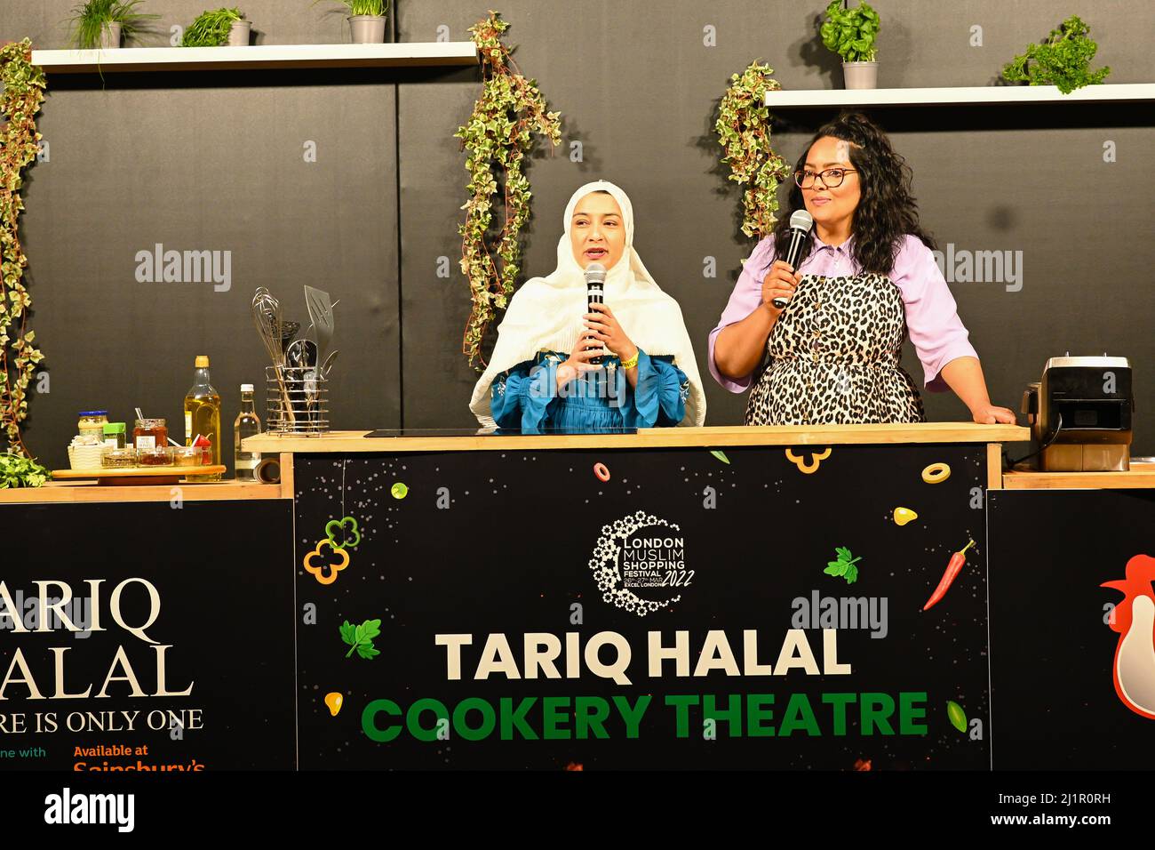 Excel London, London, UK. 27 March 2022. Shelina Permalloo and Dr ...