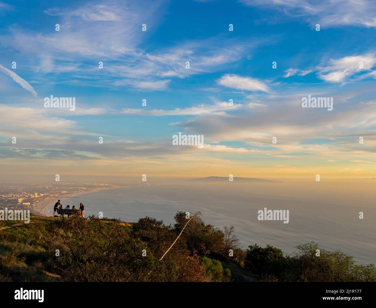 Aerial pier santa monica hi-res stock photography and images - Alamy