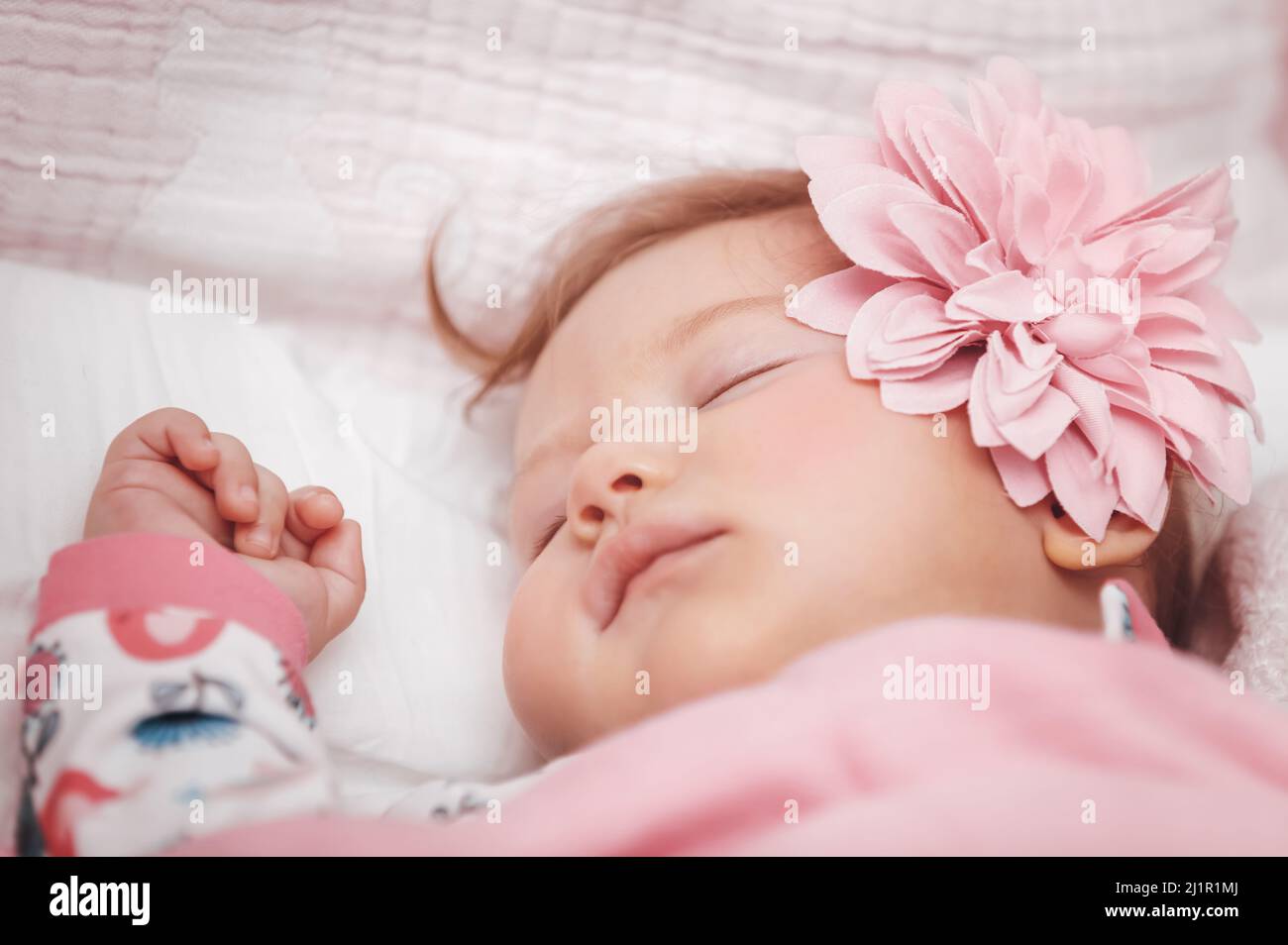 Cute Baby Sleeping Stock Photo - Alamy