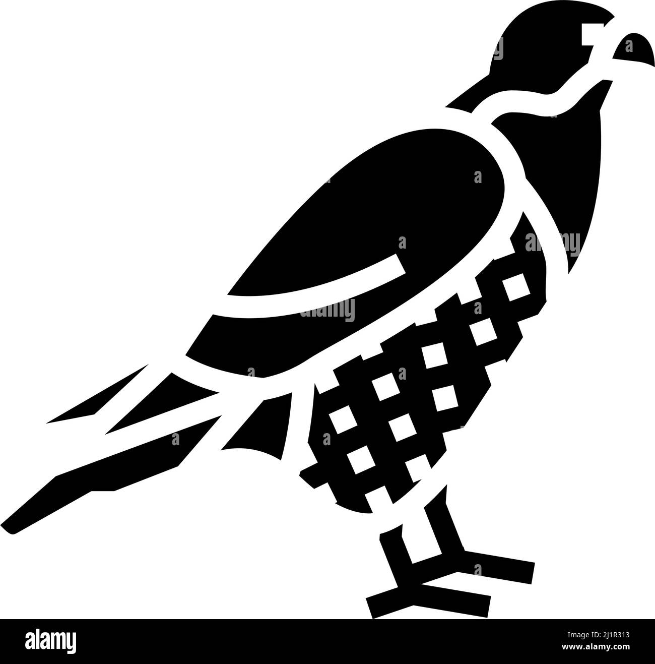 Falcon icon black monochrome Stock Vector Images - Alamy