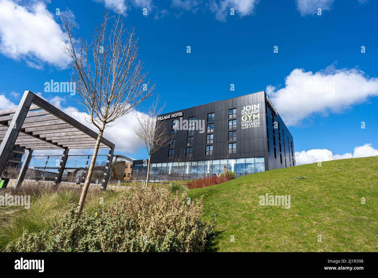 A distant view of the Village Hotel and Gym in the Basing View in ...