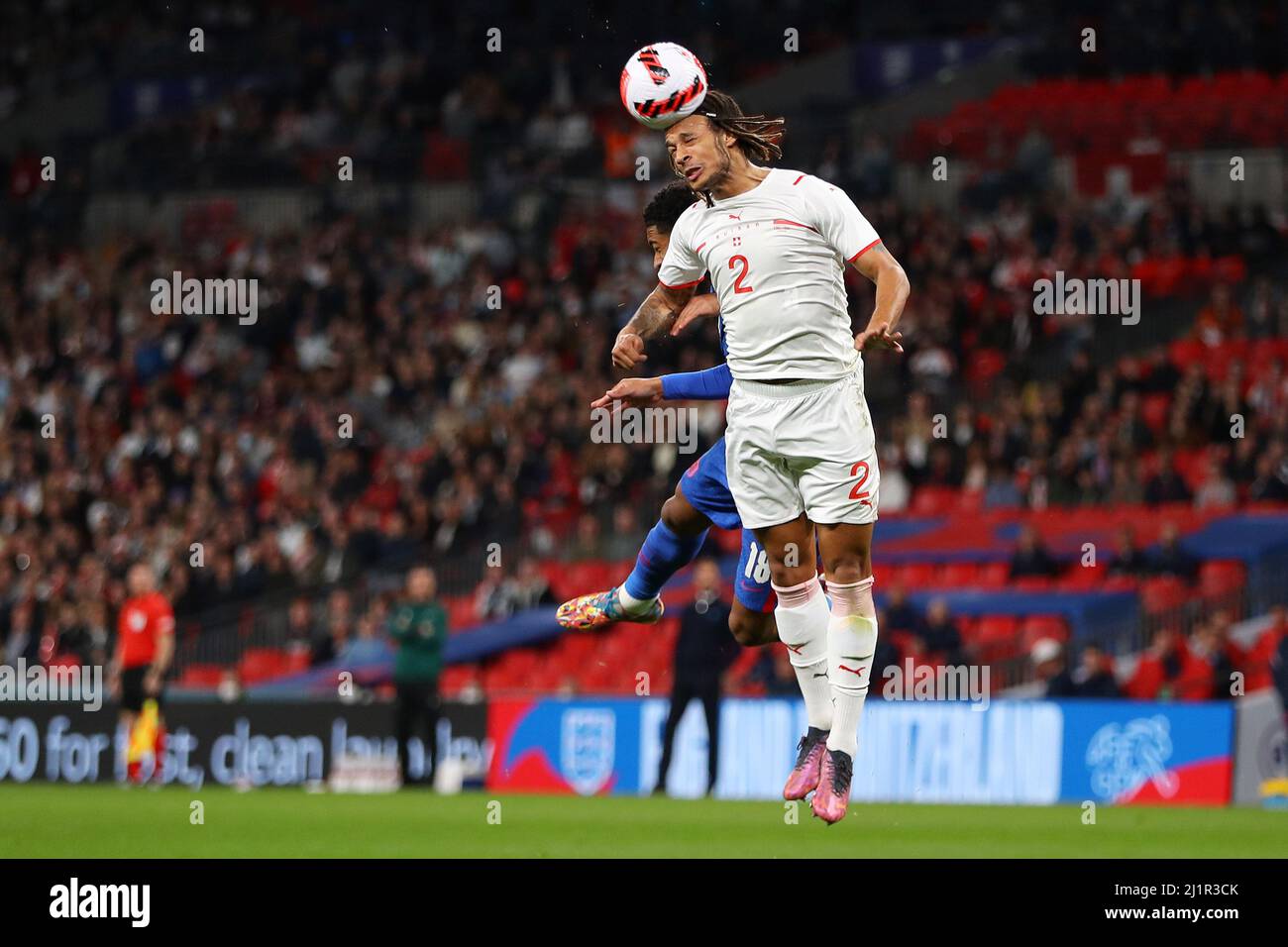 London, UK. 26th Mar, 2022. Jude Bellingham of England (l) and Kevin ...