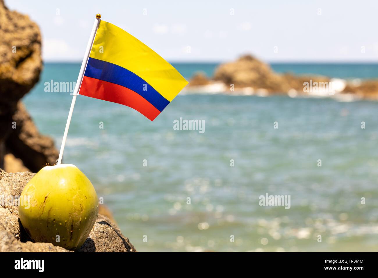 Holidays and life in Colombia Concept, Sunny beaches, nature, tropical ...