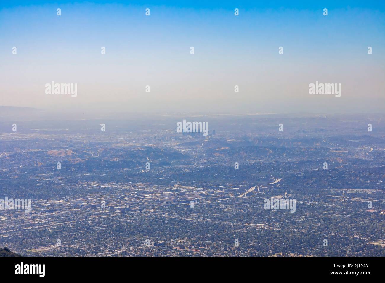 Los angeles sunset cityscape telephoto hi-res stock photography and ...