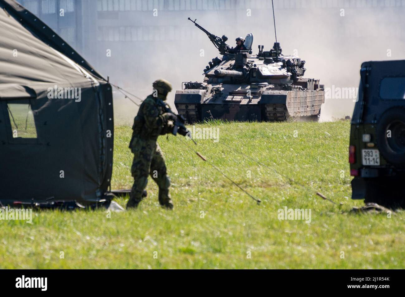 NATO Days, Ostrava, Czech Republic. September 22nd, 2019: NATO armed ...