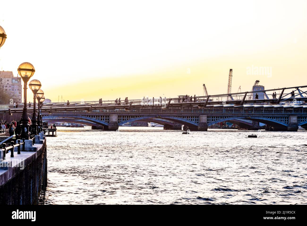 London the City of London Thames and London Bridge and St Pauls Stock ...