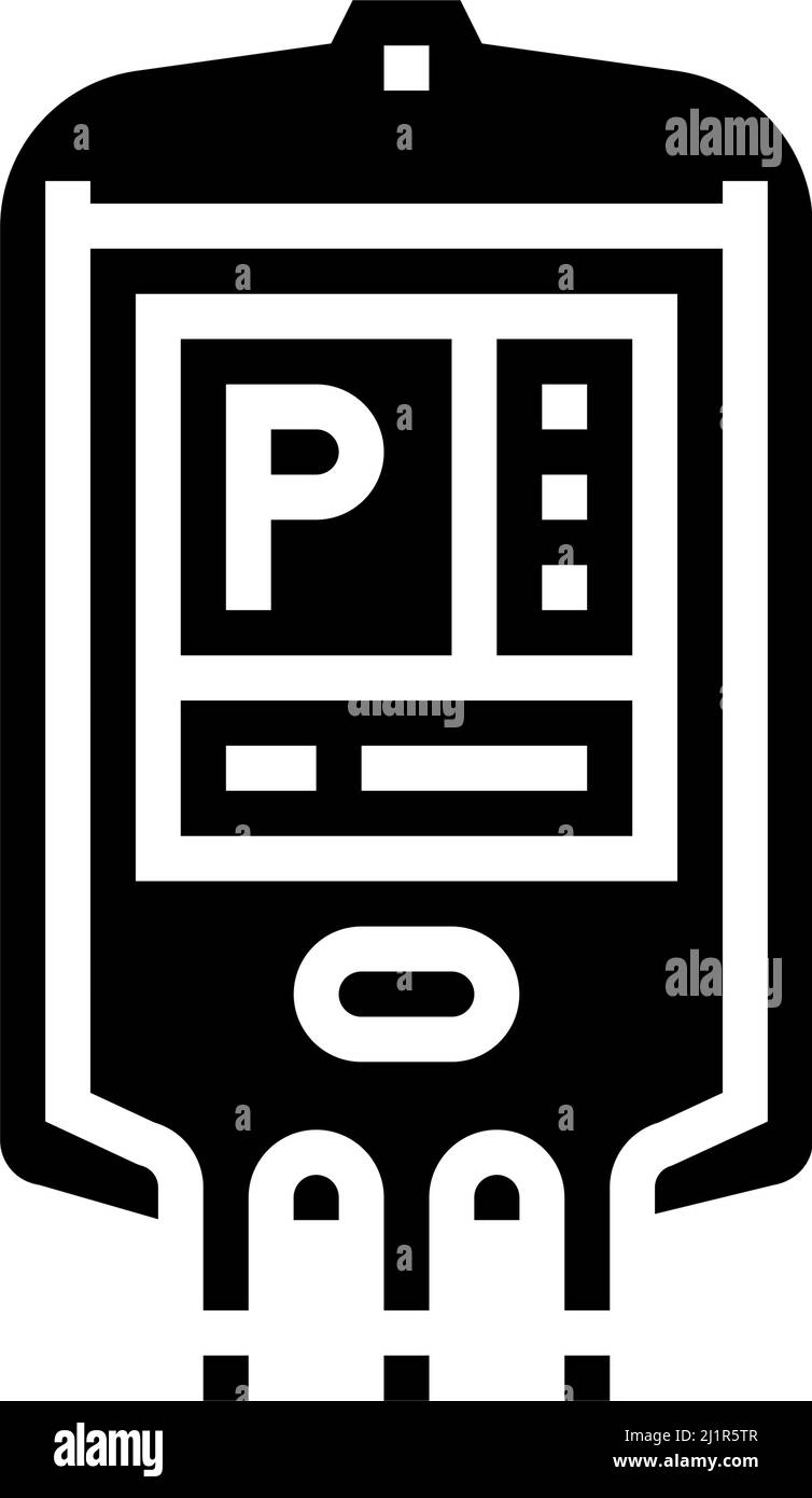 plasma packaging glyph icon vector illustration Stock Vector Image ...