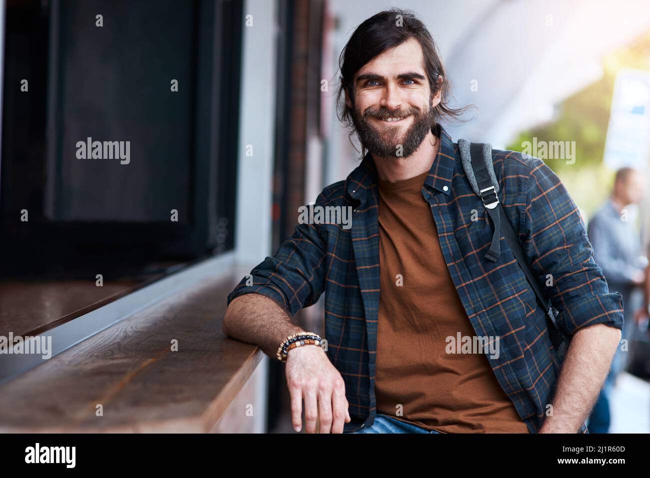 I hope everyone is enjoying their day too. Portrait of a handsome young ...