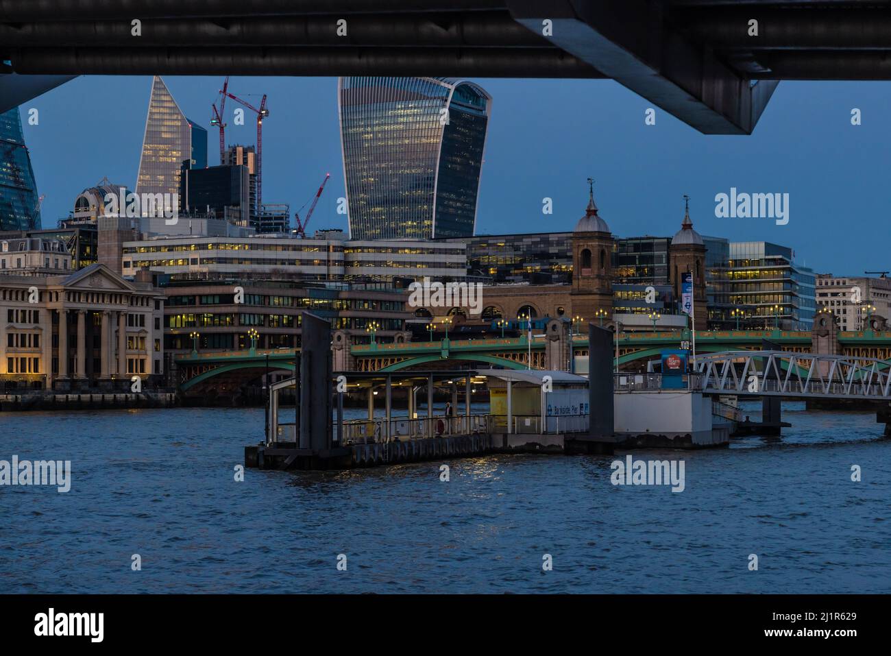 London the City of London Thames and London Bridge and St Pauls Stock ...