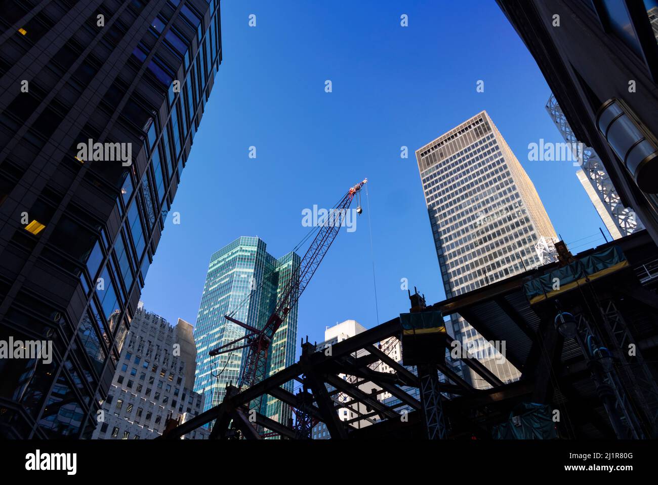 The replacement construction site of the new JP Morgan Chase NYC Stock ...