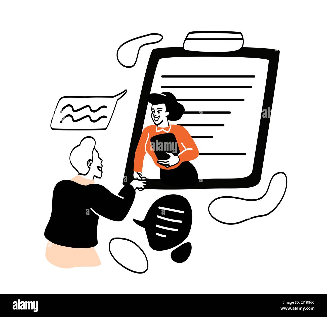 People signing contract abstract concept Stock Vector Image & Art - Alamy