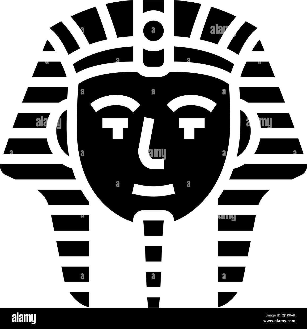 pharaoh egypt glyph icon vector illustration Stock Vector Image & Art ...