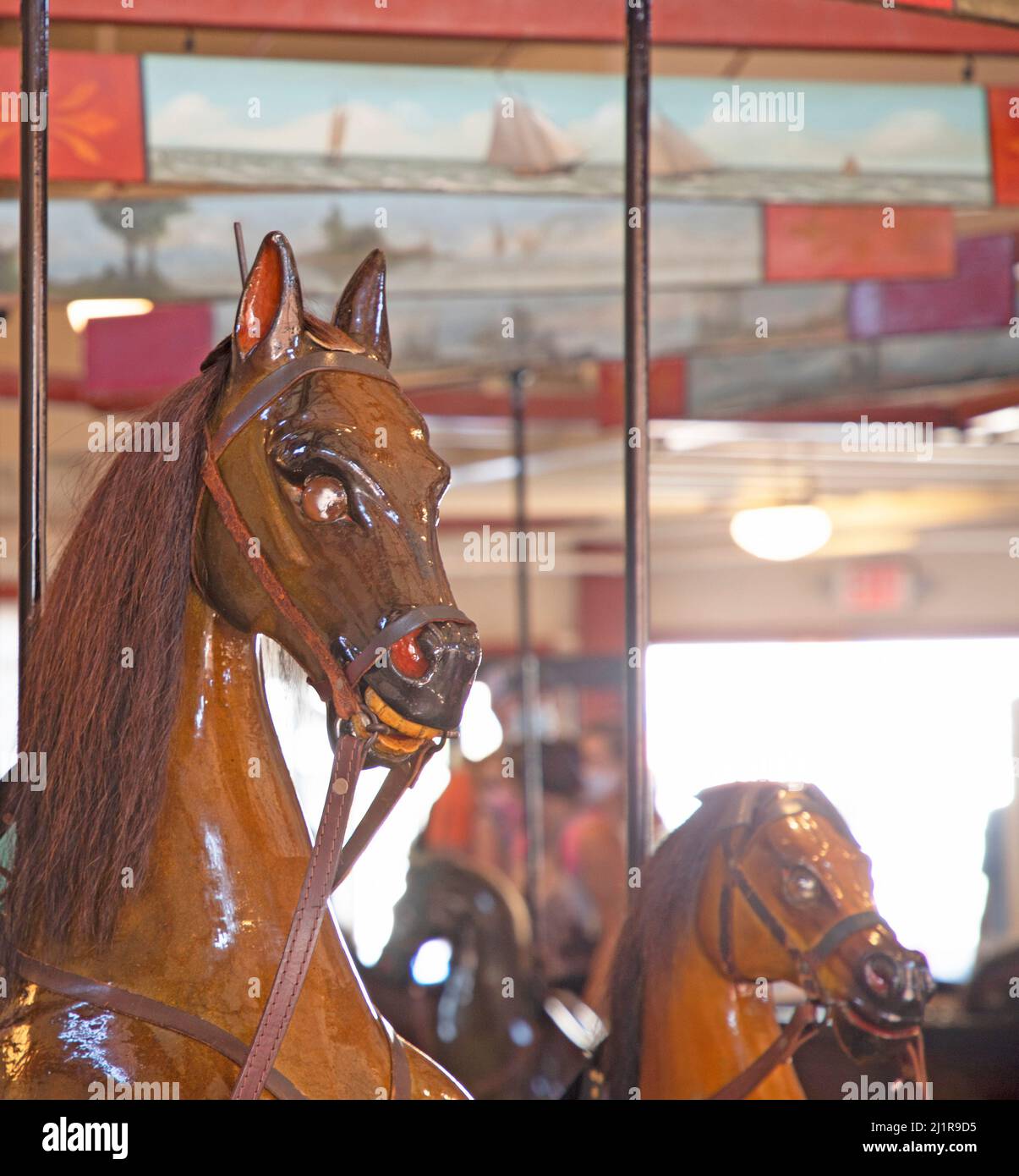 Flying horses carousel marthas vineyard hi-res stock photography and ...