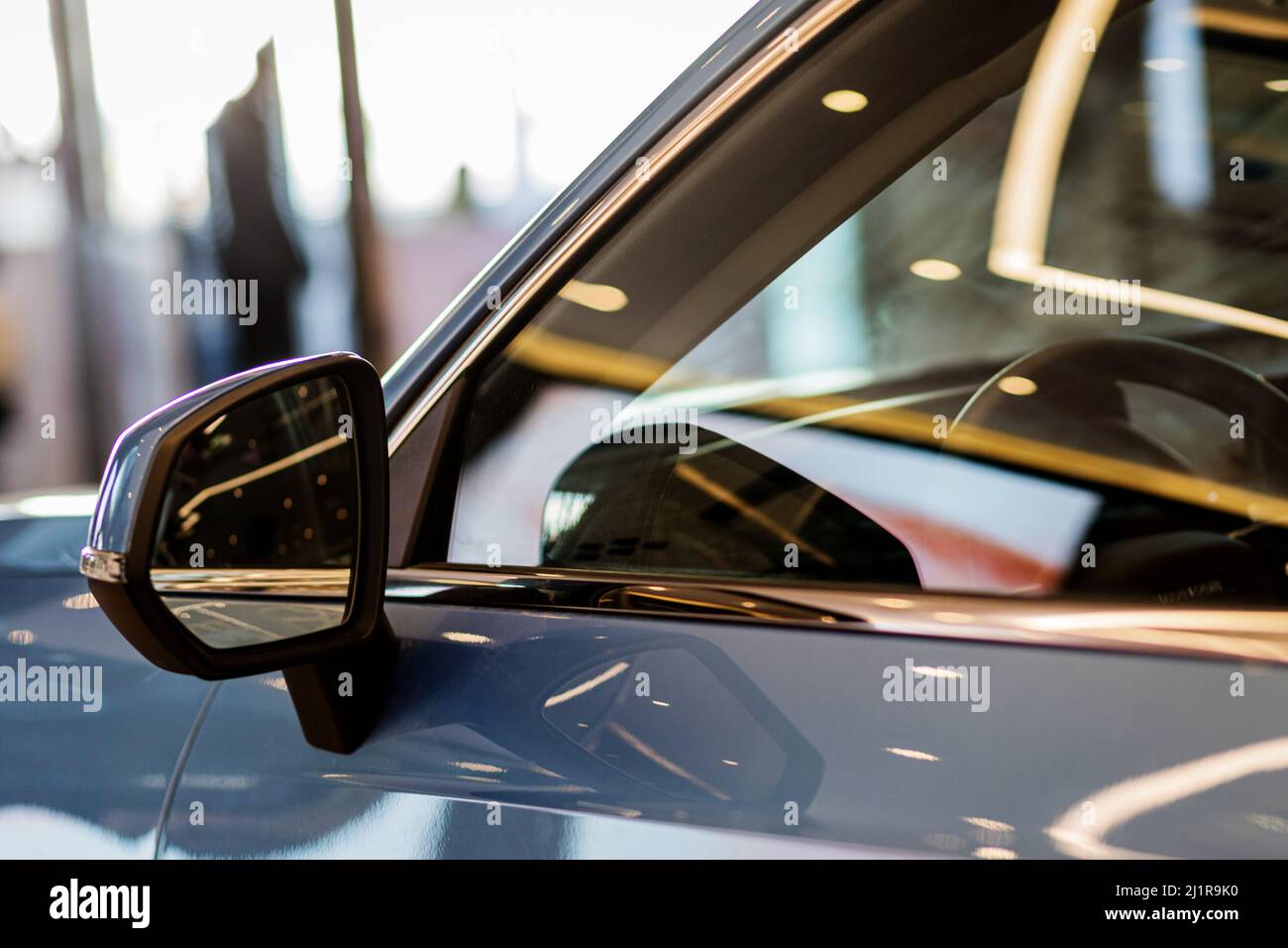 side rear-view mirror on a modern car. part of automobile Stock Photo ...