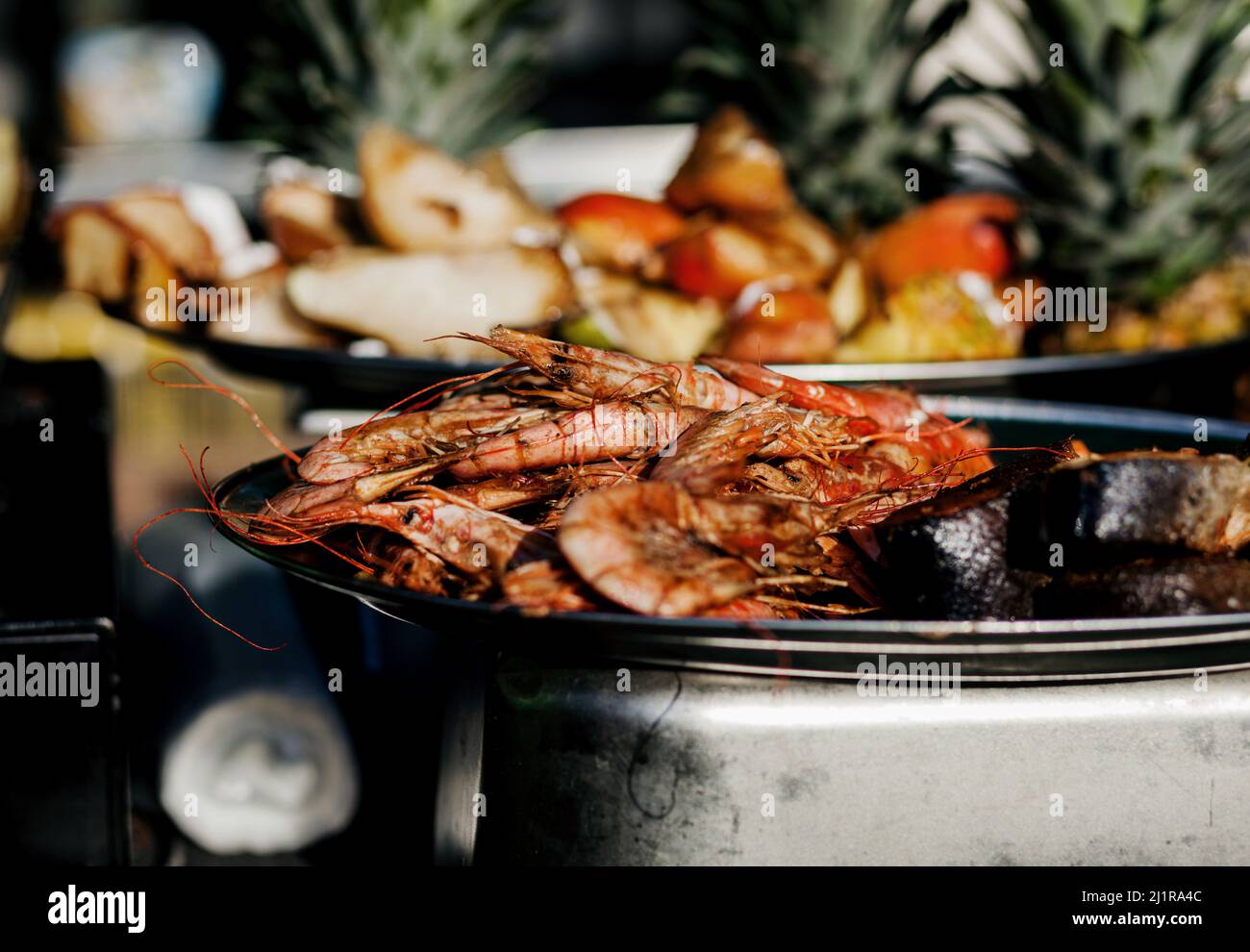 crayfish fried on grill. sea food is good for humans Stock Photo - Alamy