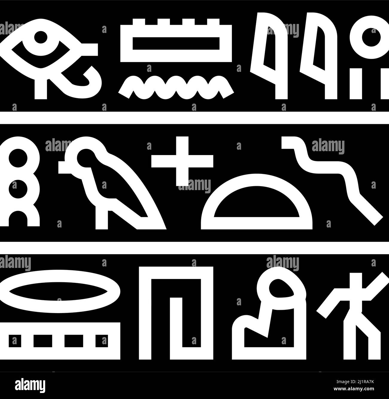 Horus hieroglyph Black and White Stock Photos & Images - Alamy