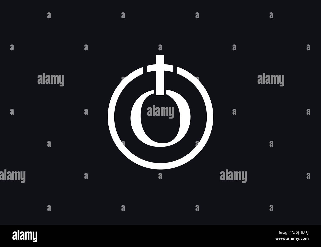 Church circle logo and symbol design vector with the letter and ...