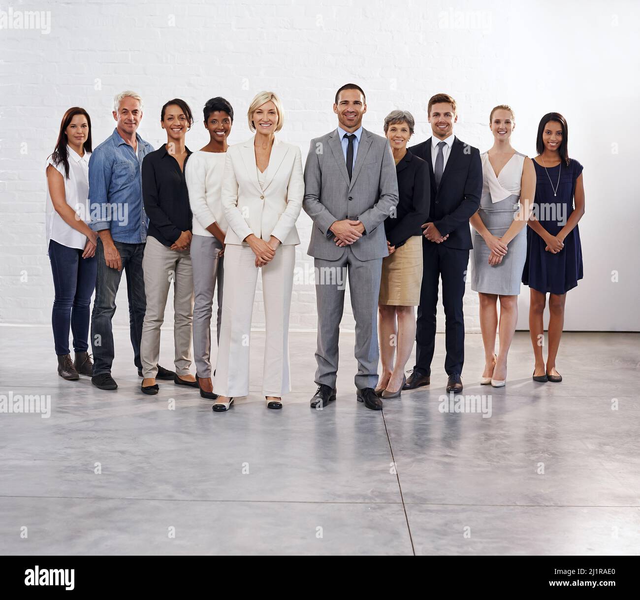 Where theres unity, theres always victory. Studio shot of a diverse ...