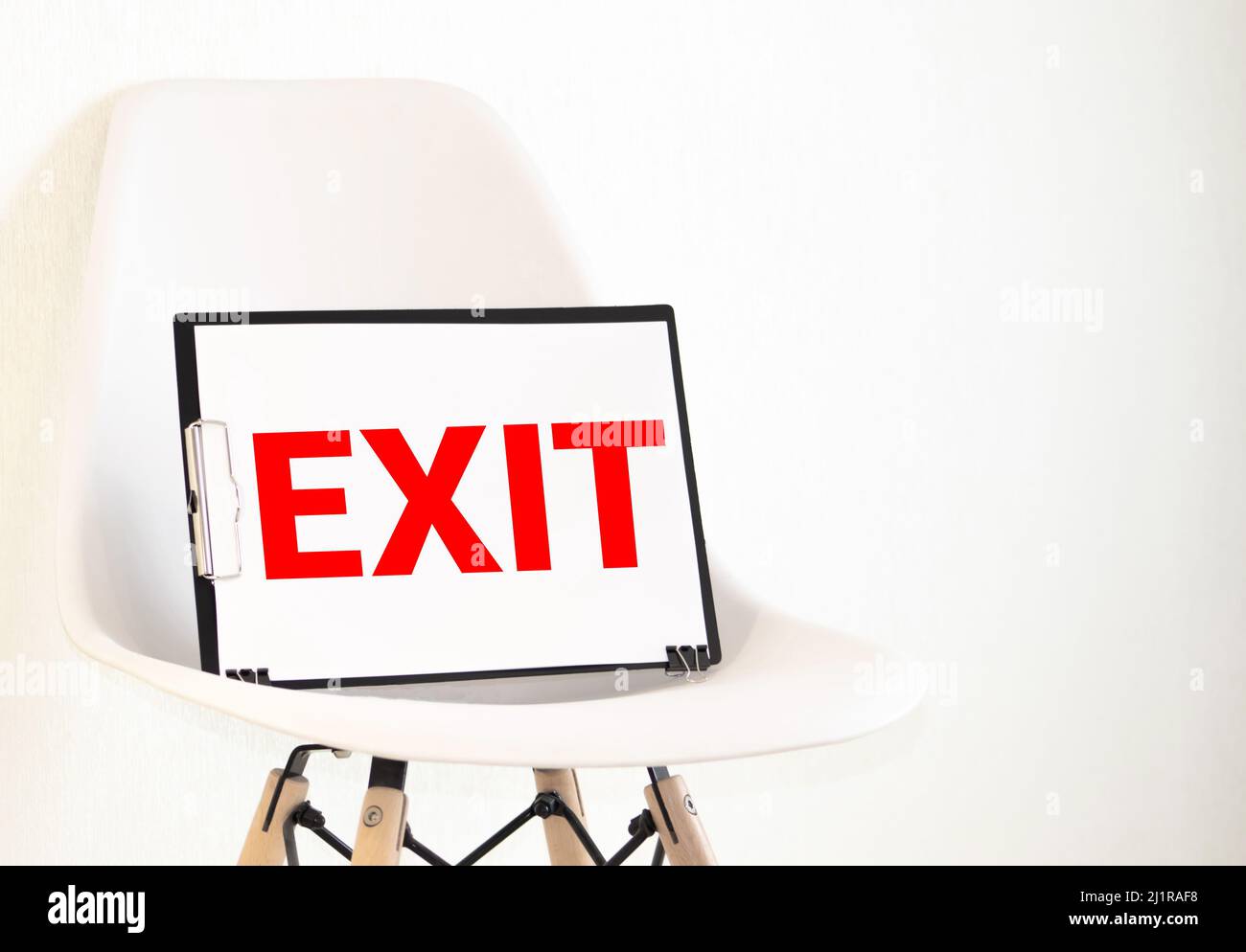 Exit Sign Above an Office Door, business concept Stock Photo - Alamy