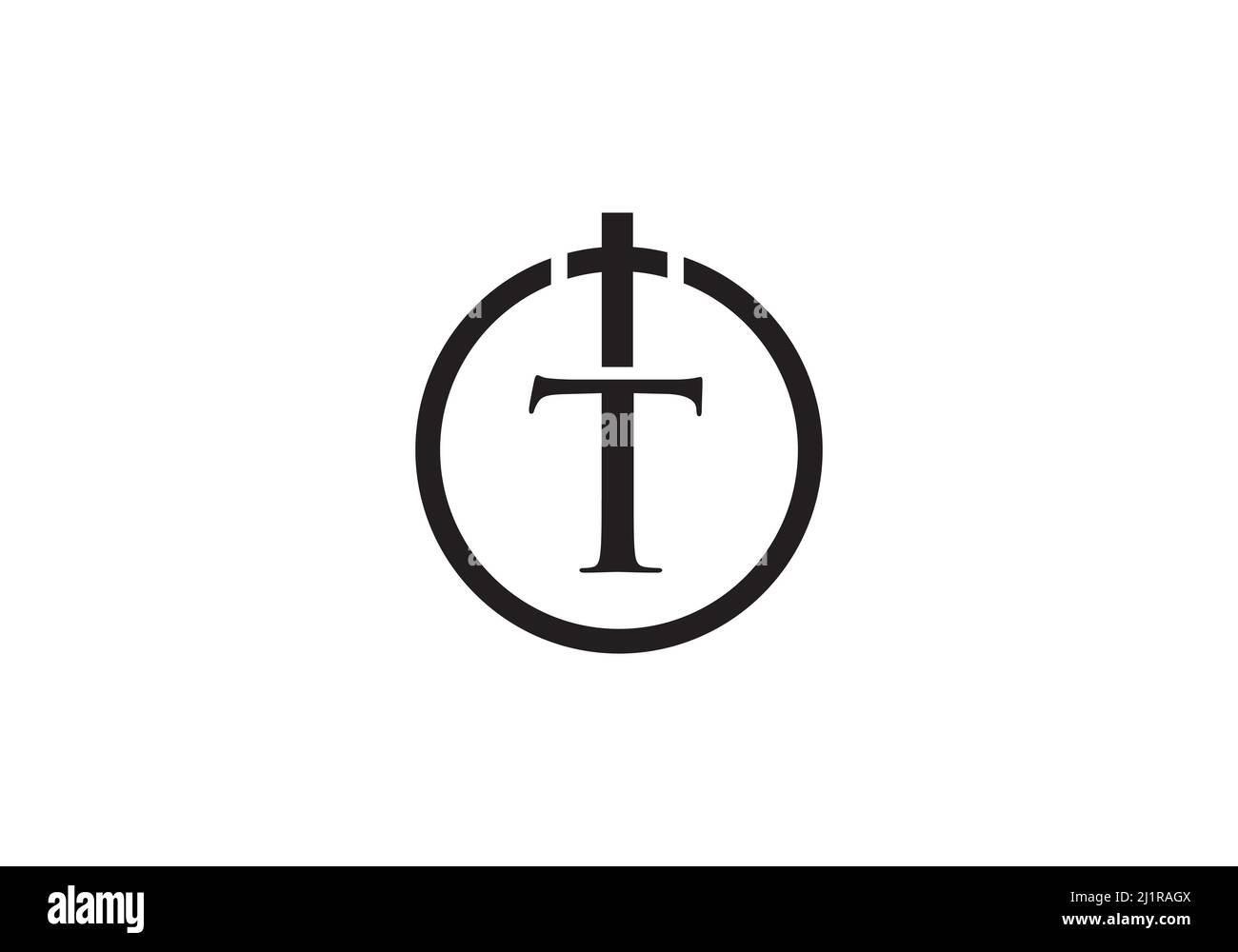Church circle logo and symbol design vector with the letter and ...