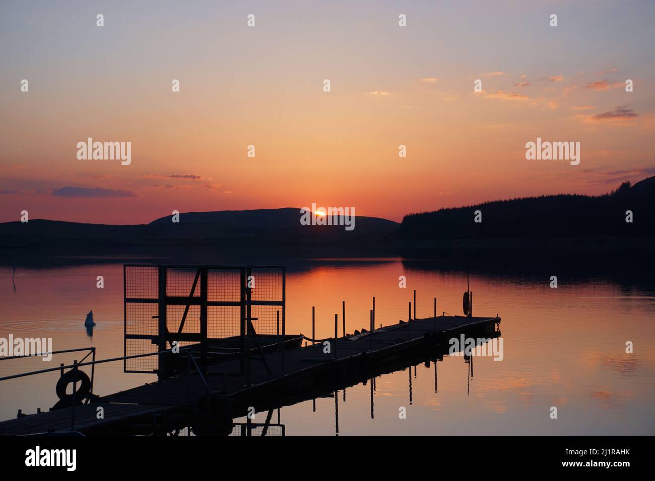 Loch Glow area Perthshire sunset Scotland Stock Photo - Alamy