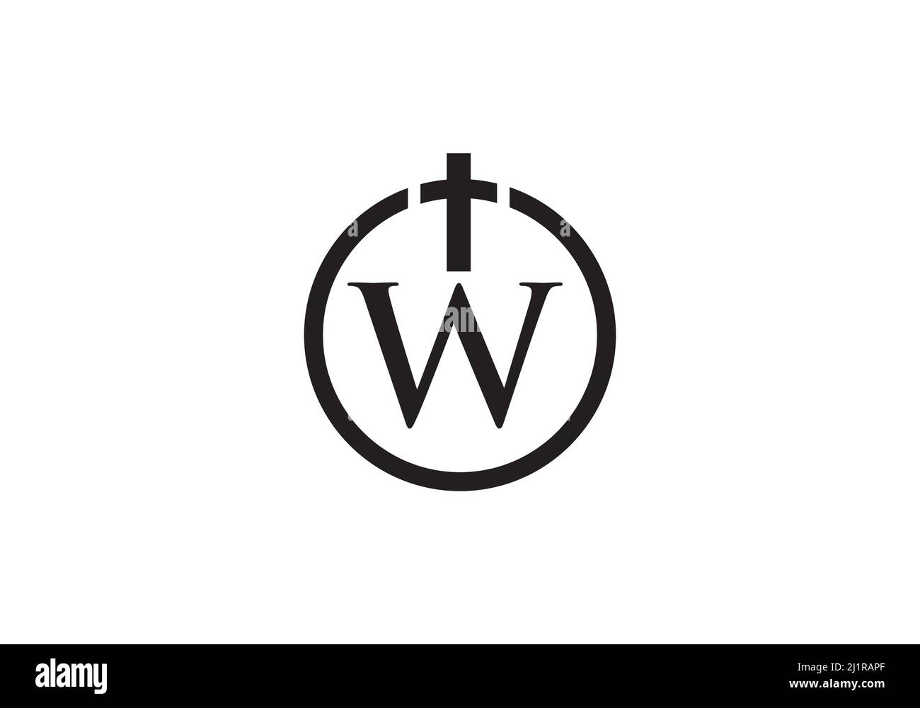 Church circle logo and symbol design vector with the letter and ...