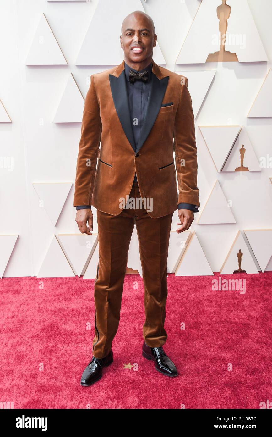 Kevin Frazier walking on the red carpet at the 94th Academy Awards held ...