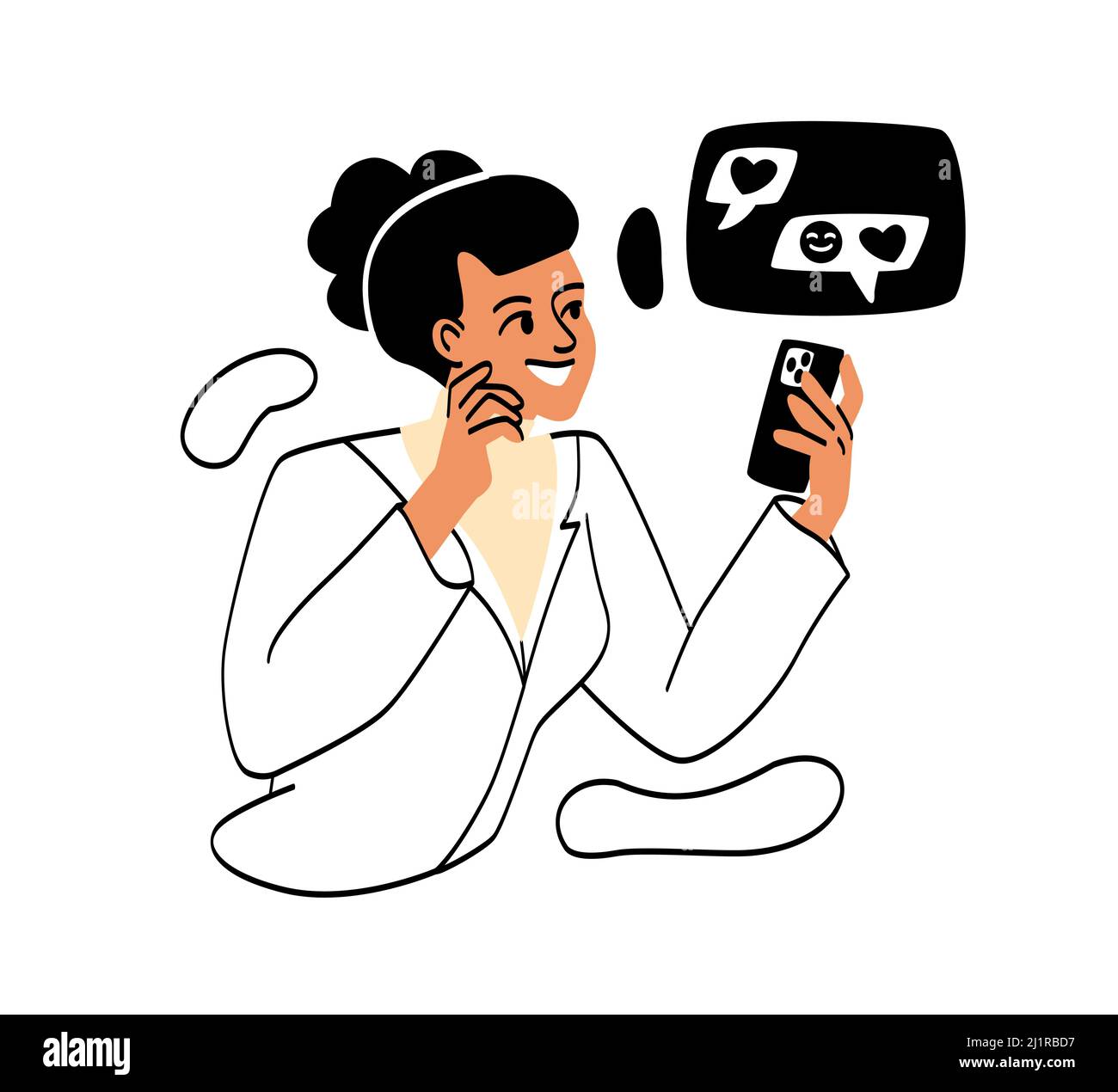 Dreaming character abstract concept Stock Vector Image & Art - Alamy