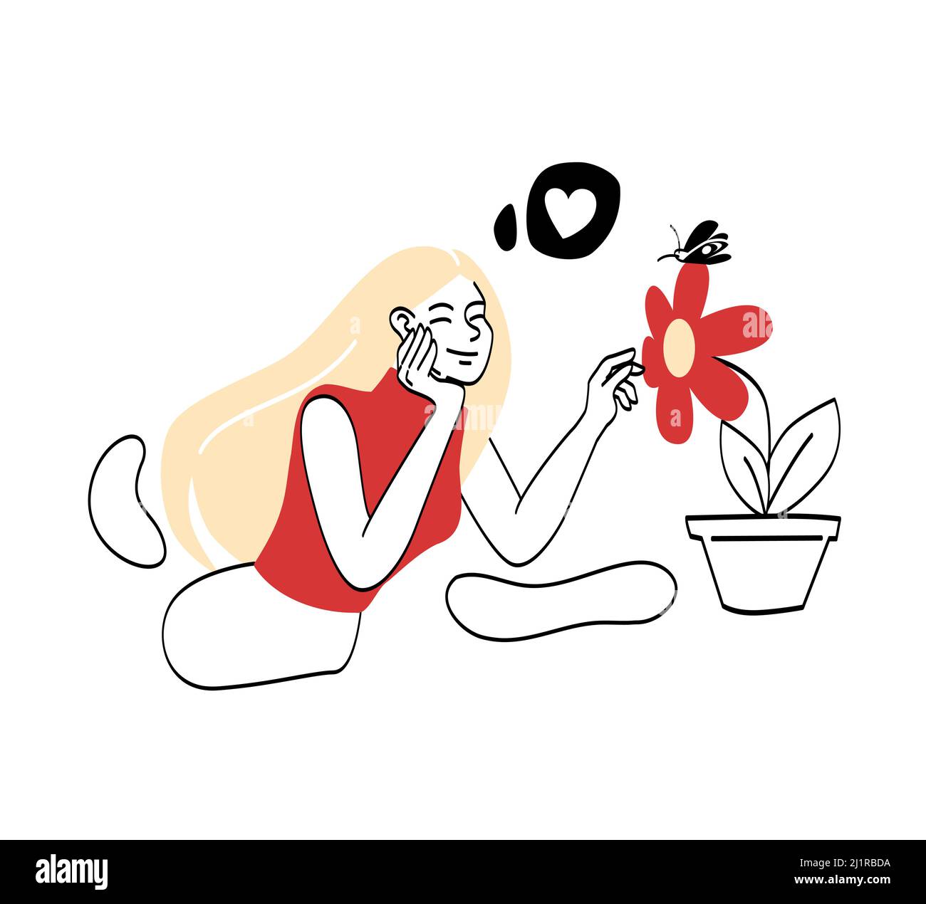 Dreaming character abstract concept Stock Vector Image & Art - Alamy