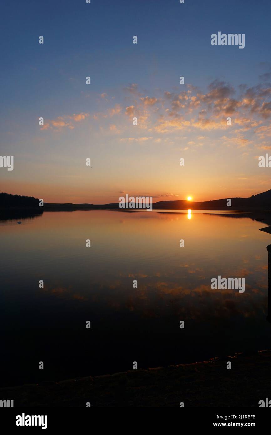 Loch Glow area Perthshire sunset Scotland Stock Photo - Alamy