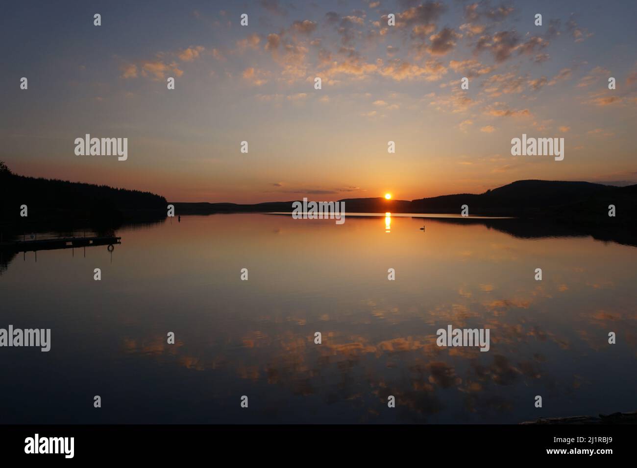 Loch Glow area Perthshire sunset Scotland Stock Photo - Alamy