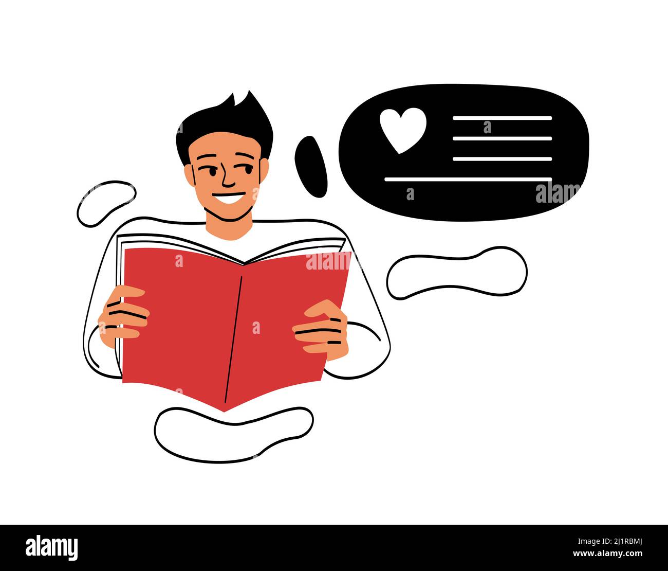 Dreaming character abstract concept Stock Vector Image & Art - Alamy
