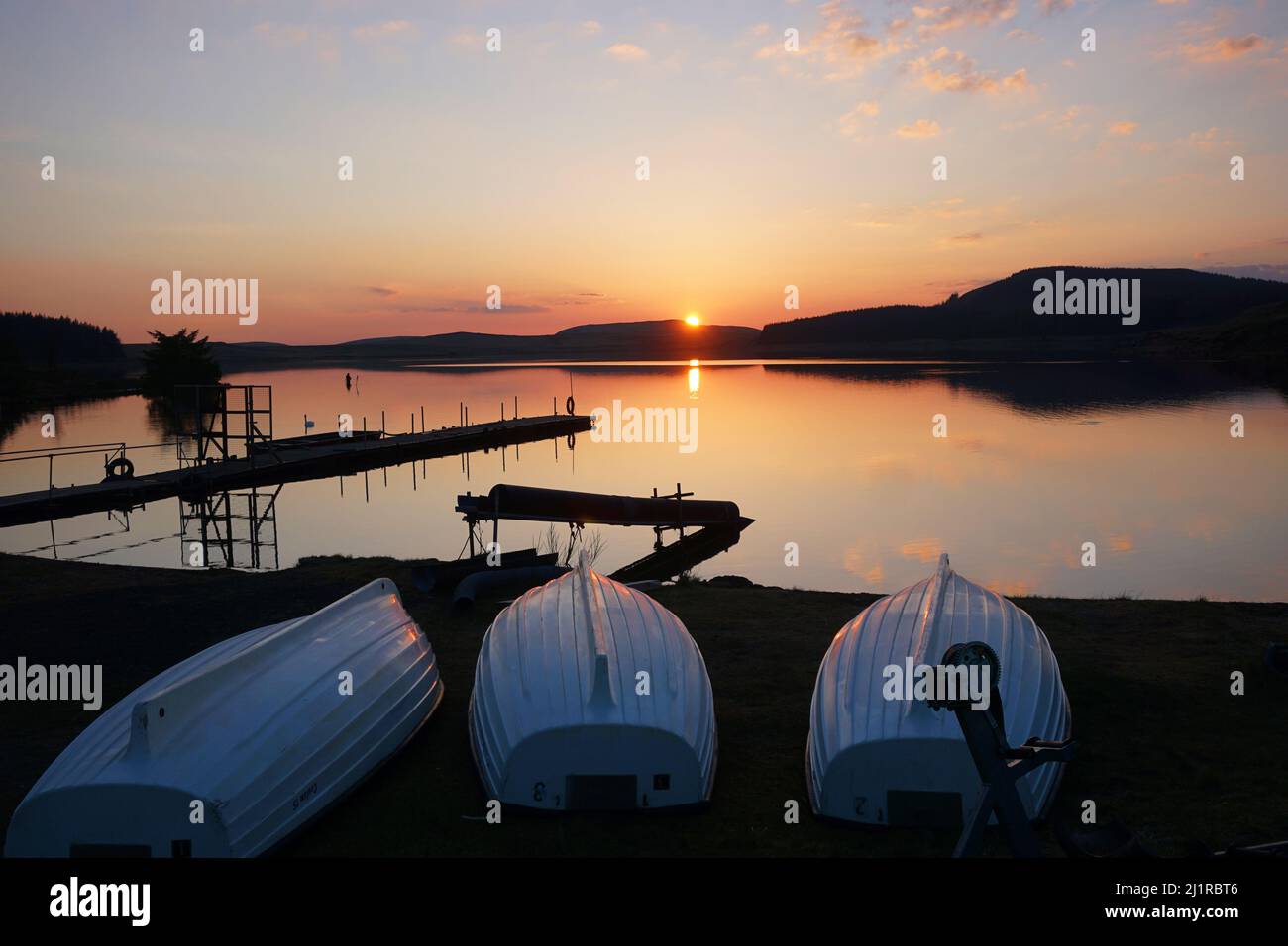 Loch Glow area Perthshire sunset Scotland Stock Photo - Alamy